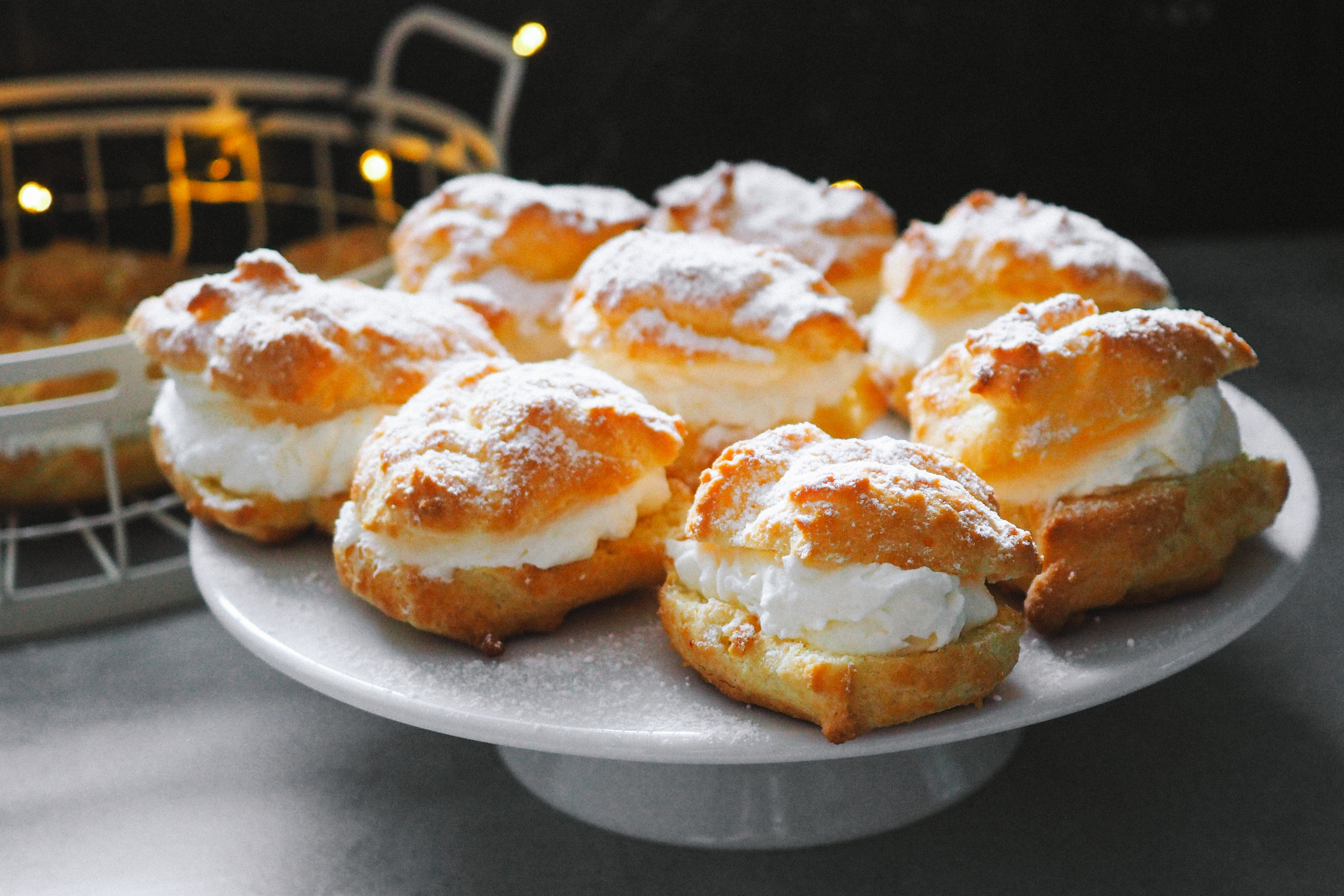 Ptysie z bitą śmietaną